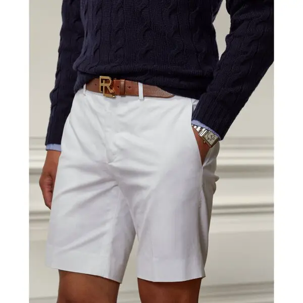 Ralph Lauren Straight Fit Washed Stretch Chino Short - Optic White