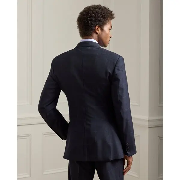 Ralph Lauren Kent Hand-tailored Glen Plaid Wool Suit