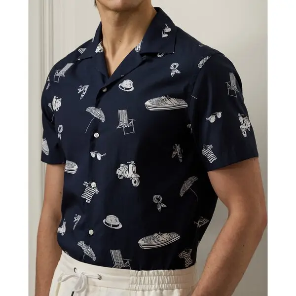 Ralph Lauren Coastal-print Camp Shirt