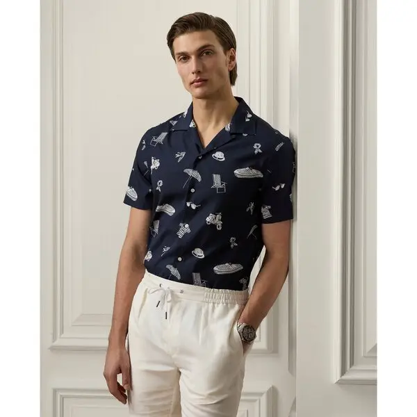 Ralph Lauren Coastal-print Camp Shirt