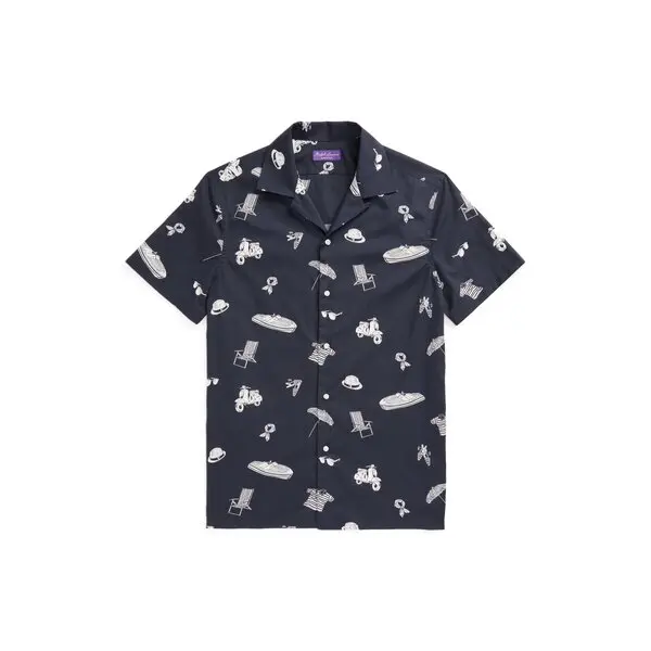 Ralph Lauren Coastal-print Camp Shirt