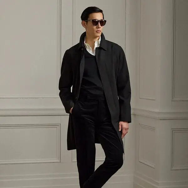 Ralph Lauren Gregory Hand-tailored Corduroy Trouser - Black
