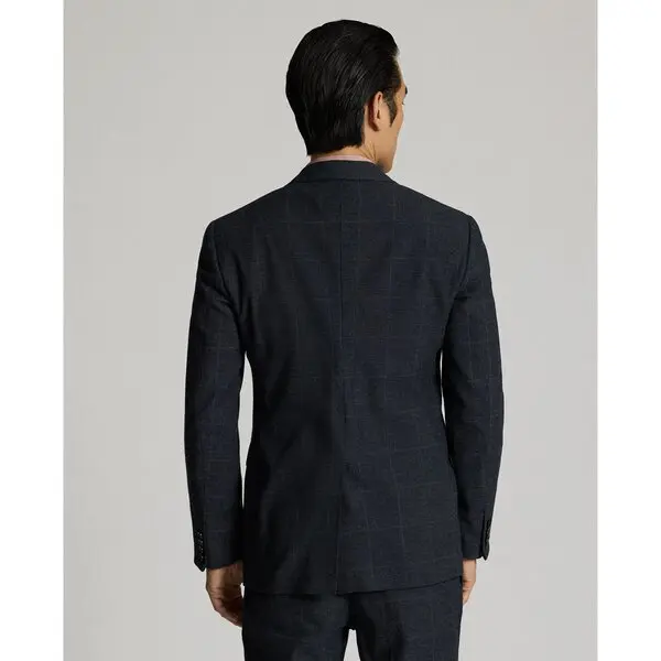 Ralph Lauren Indigo Checked Suit Jacket