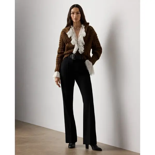 Ralph Lauren Hand-knit Yoke Cashmere Cardigan