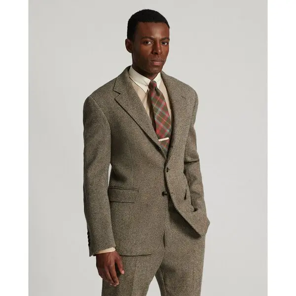 Ralph Lauren Wool Dobby Suit Jacket