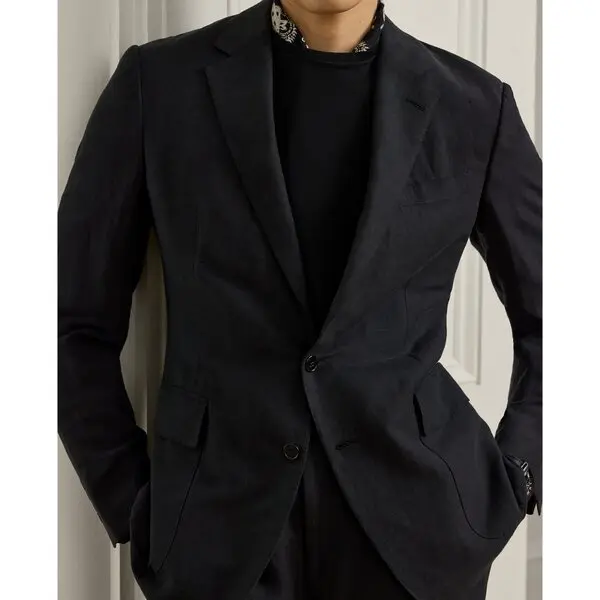 Ralph Lauren Kent Hand-tailored Silk-linen Jacket