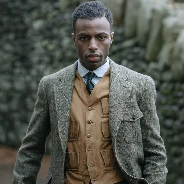 Ralph Lauren Windowpane Wool Suit Jacket
