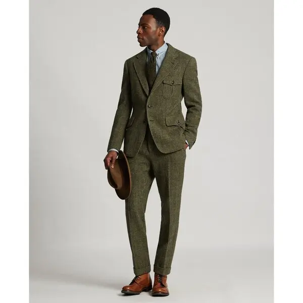 Ralph Lauren Windowpane Wool Suit Jacket