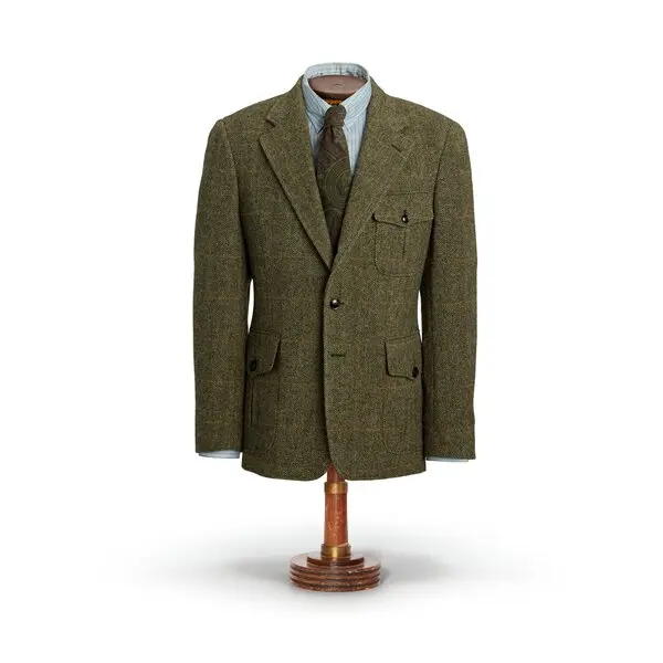 Ralph Lauren Windowpane Wool Suit Jacket