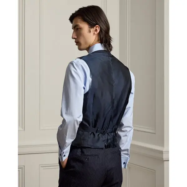Ralph Lauren Hand-tailored Striped Wool Vest