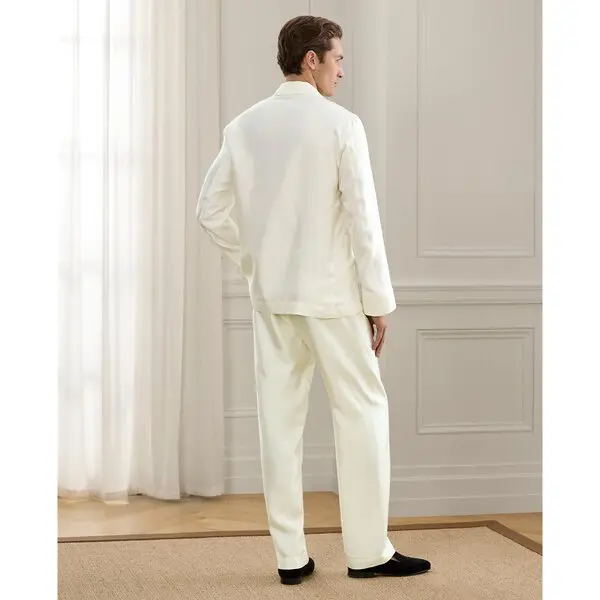 Ralph Lauren Monogram Silk Pajama Set