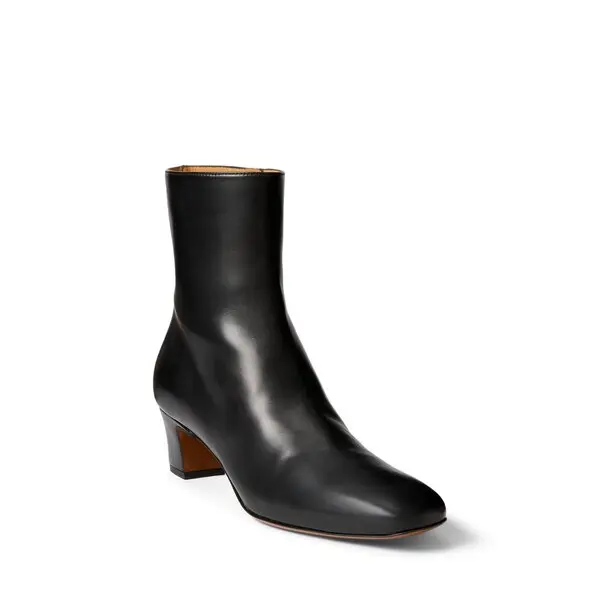 Ralph Lauren Brylee Burnished Calfskin Bootie