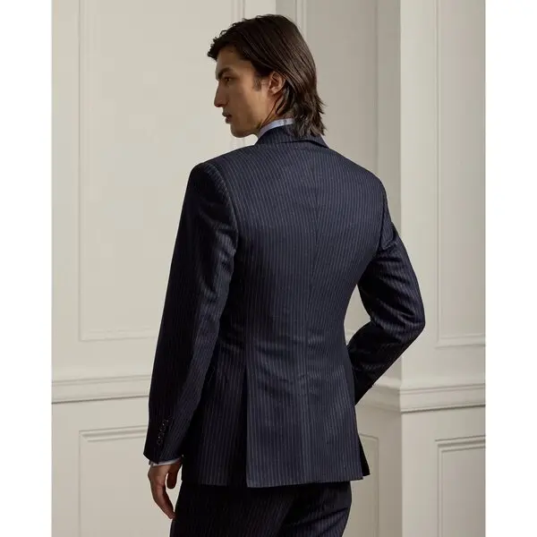 Ralph Lauren Gregory Hand-tailored Striped Wool Suit