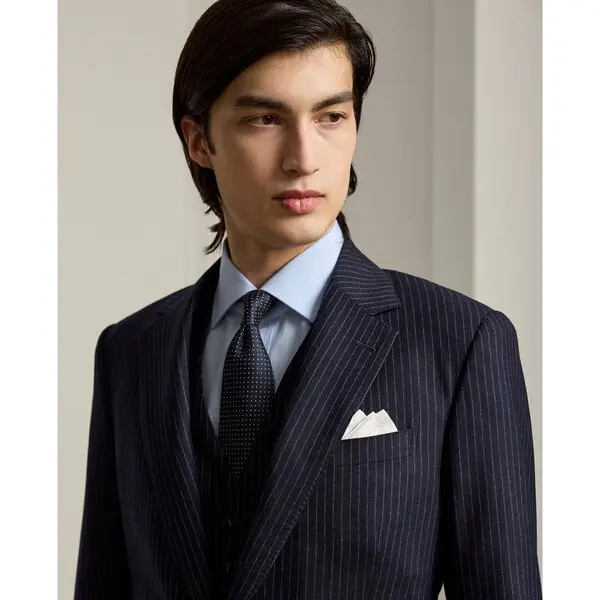 Ralph Lauren Gregory Hand-tailored Striped Wool Suit