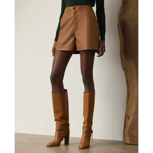 Ralph Lauren Josselyn Lambskin Short