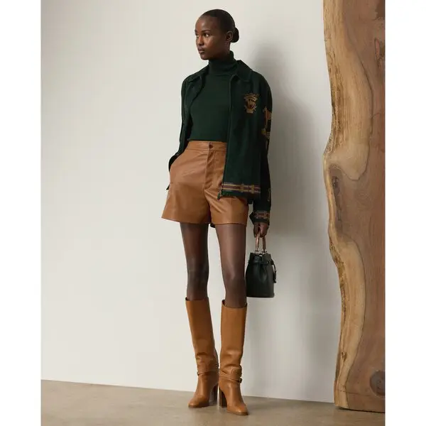 Ralph Lauren Josselyn Lambskin Short