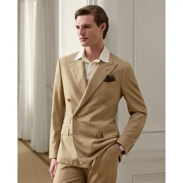 Ralph Lauren Kent Hand-tailored Wool Gabardine Jacket