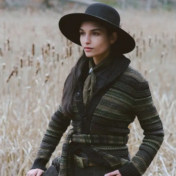 Ralph Lauren Striped Wool-blend Cardigan - Olive Multi