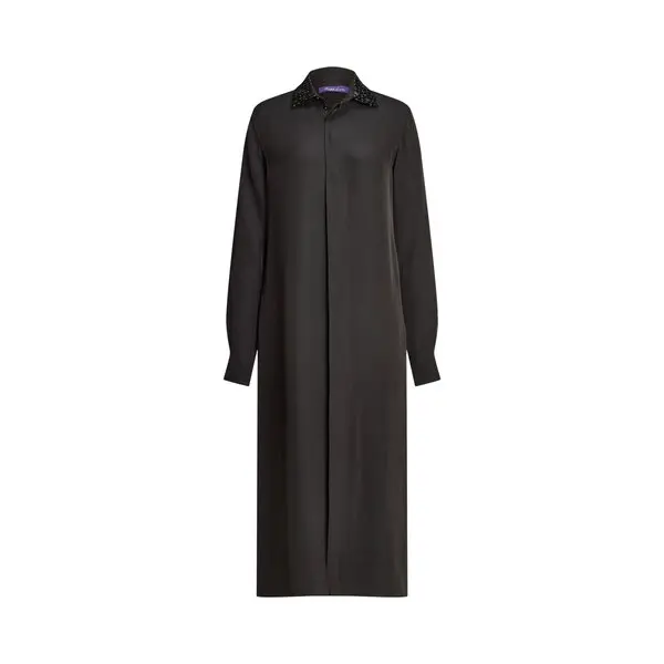Ralph Lauren Noelle Washed Matte Satin Day Dress