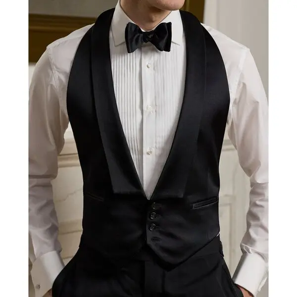 Ralph Lauren Handmade Silk Satin Vest