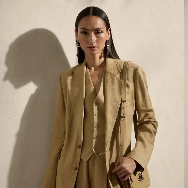 Ralph Lauren Russell Silk-linen Twill Jacket