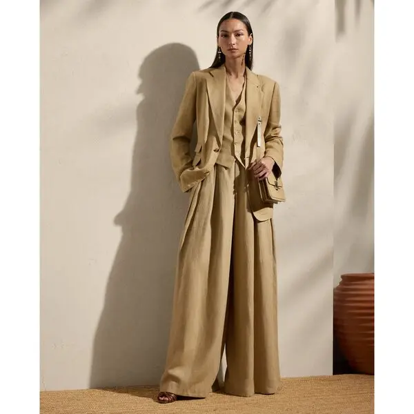 Ralph Lauren Russell Silk-linen Twill Jacket