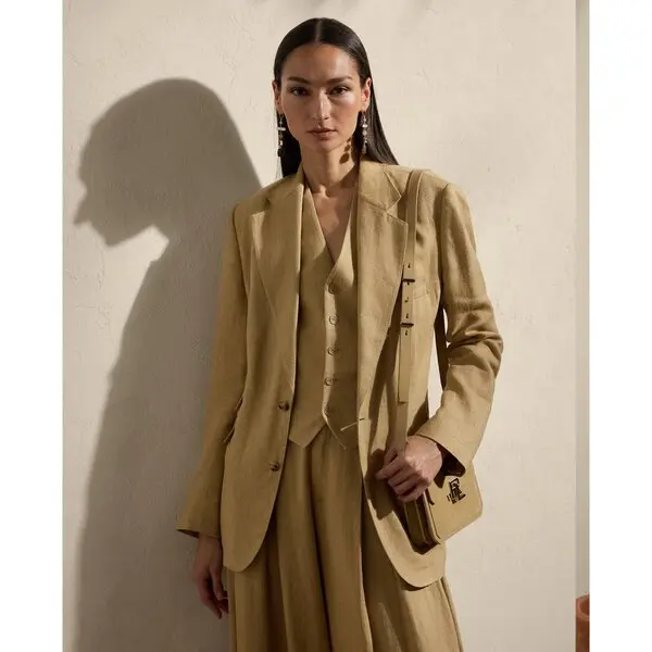 Ralph Lauren Russell Silk-linen Twill Jacket
