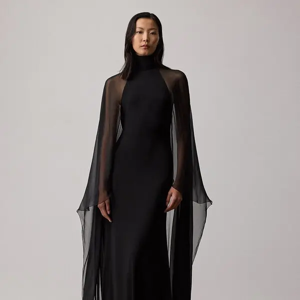 Ralph Lauren Tilly Jersey Evening Dress - Black