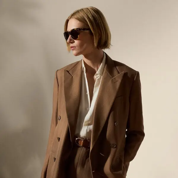 Ralph Lauren Timothy Silk Shantung Jacket