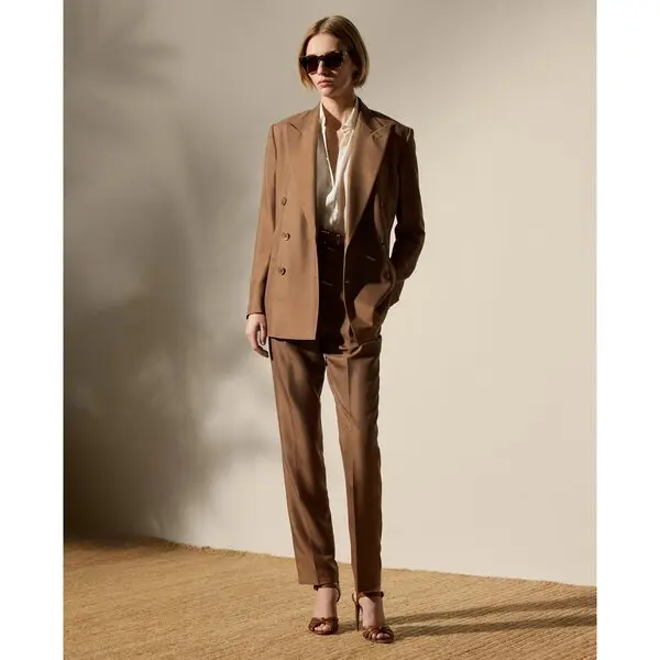 Ralph Lauren Timothy Silk Shantung Jacket
