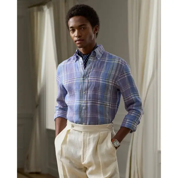Ralph Lauren Plaid Linen Shirt