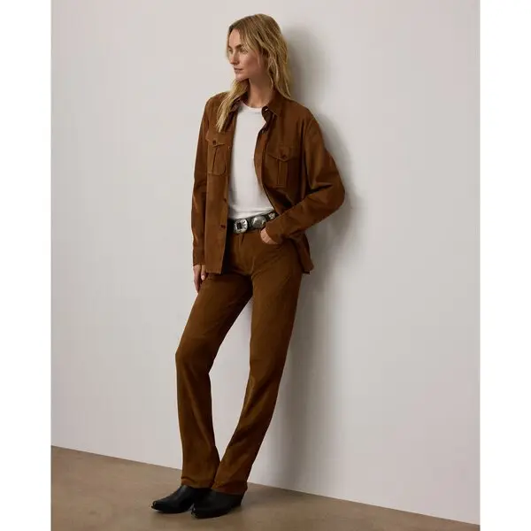 Ralph Lauren Landry Lamb-suede Shirt