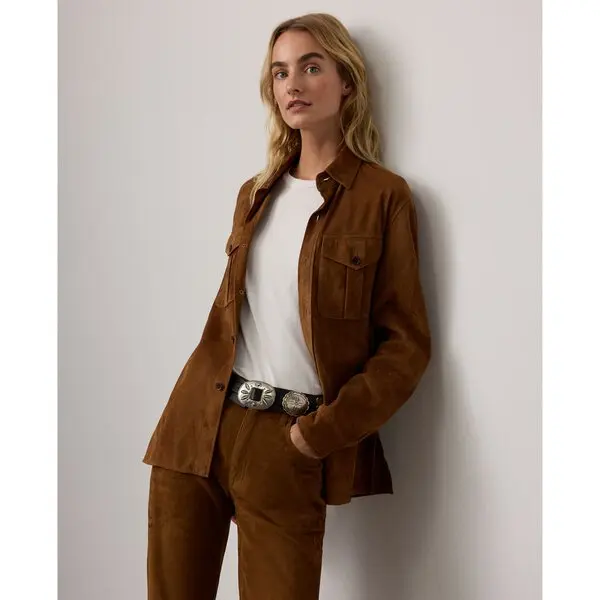 Ralph Lauren Landry Lamb-suede Shirt