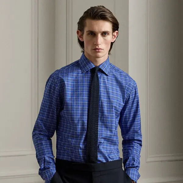 Ralph Lauren Mini-plaid Shirt - Blue