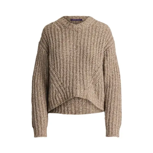 Ralph Lauren Rib-knit Mouliné Cashmere-silk Sweater