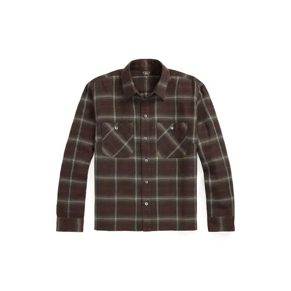 Ralph Lauren Heathered Plaid Cotton Shirt