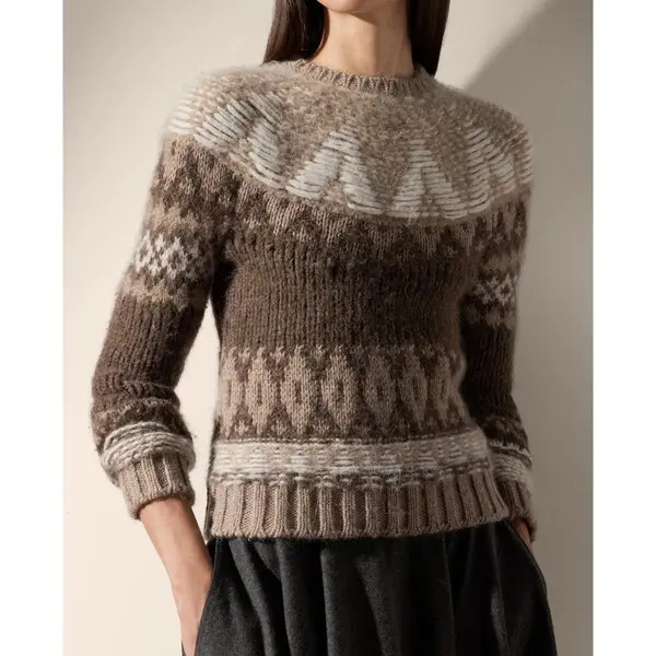 Ralph Lauren Jacquard-knit Cashmere-blend Sweater