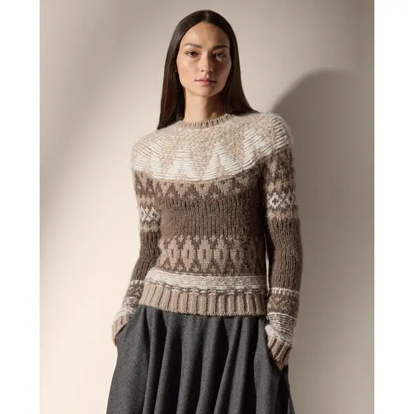 Ralph Lauren Jacquard-knit Cashmere-blend Sweater
