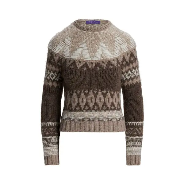 Ralph Lauren Jacquard-knit Cashmere-blend Sweater