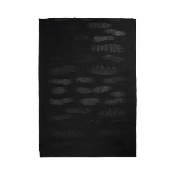 Ralph Lauren Jacquard Gauze Evening Wrap Scarf - Black