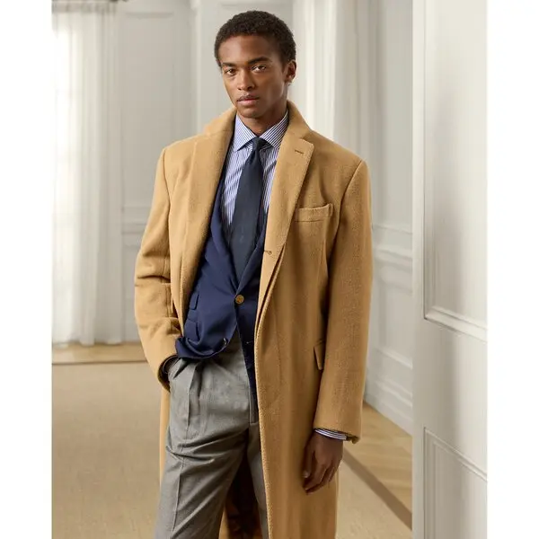Ralph Lauren Kent Handmade -hair Topcoat - Camel