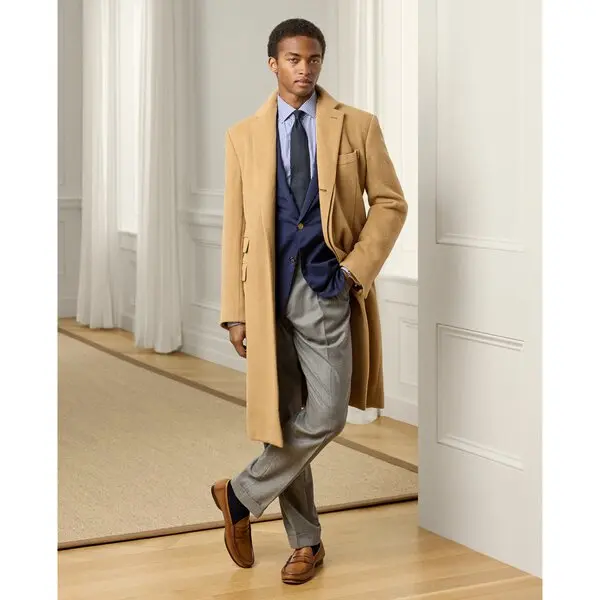 Ralph Lauren Kent Handmade -hair Topcoat - Camel