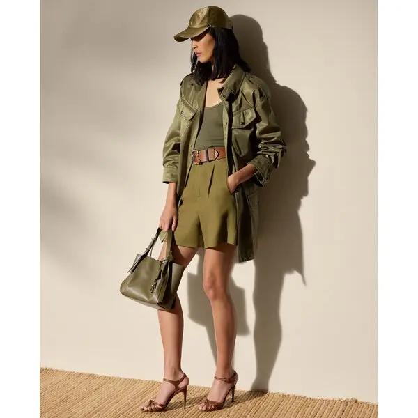 Ralph Lauren Teresa Peached Belted Coat