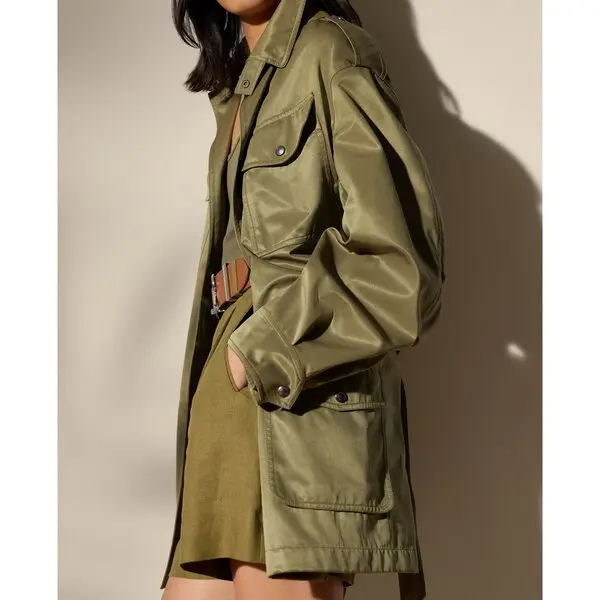 Ralph Lauren Teresa Peached Belted Coat