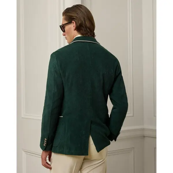 Ralph Lauren Hand-tailored Embroidered Terry Blazer