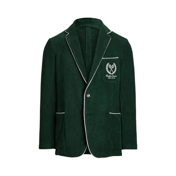 Ralph Lauren Hand-tailored Embroidered Terry Blazer