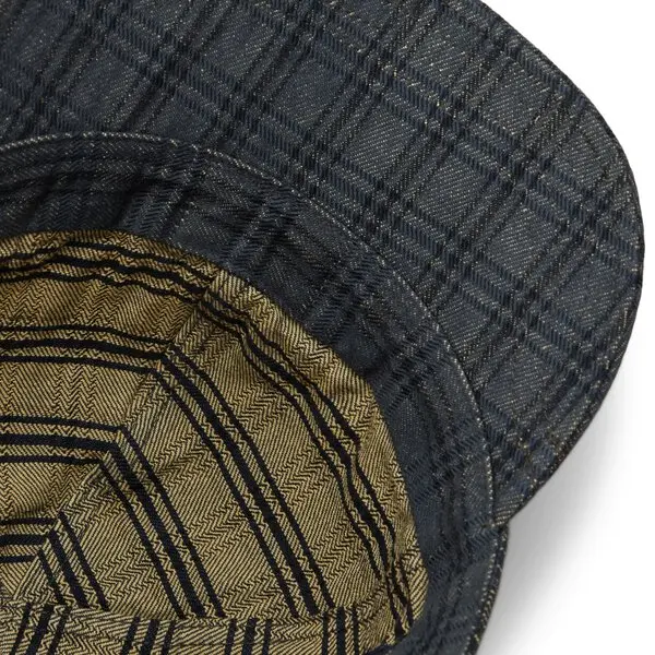 Ralph Lauren Plaid Jacquard Denim Engineer Cap