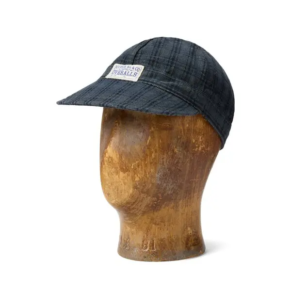 Ralph Lauren Plaid Jacquard Denim Engineer Cap