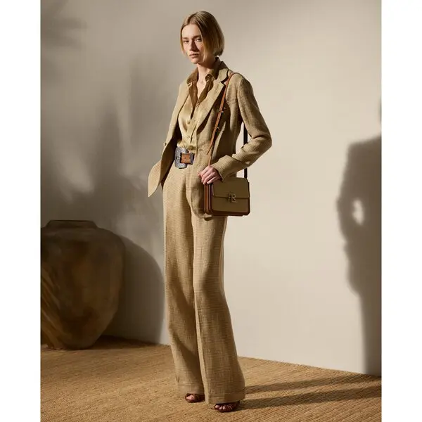 Ralph Lauren Acklie Houndstooth Tweed Pant