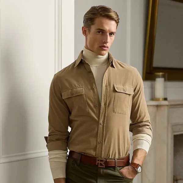 Ralph Lauren Corduroy Shirt - Biscuit Tan
